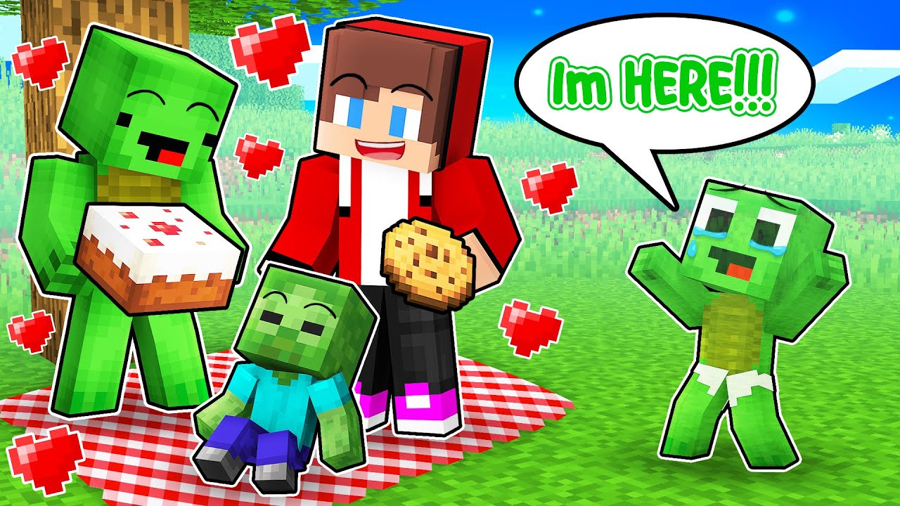 JJ and Mikey SAVE BABY ZOMBIE and KICK BABY MIKEY- Maizen Minecraft Animation - YouTube