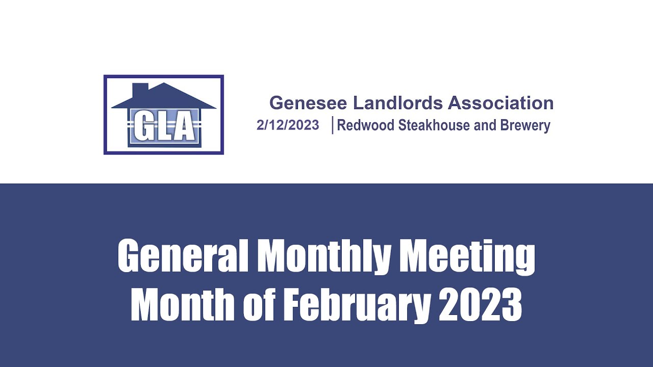 GLA Monthly Meeting February 2023 - YouTube