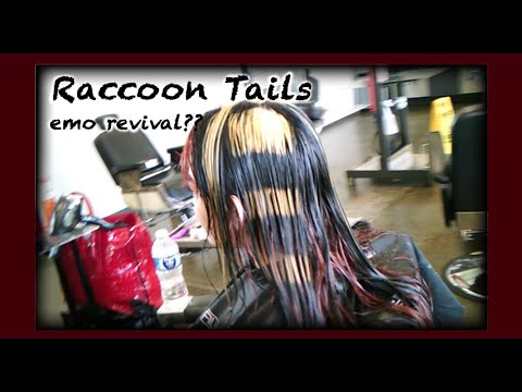 getting raccoon stripes in my hair !! (emo revival when?) - YouTube