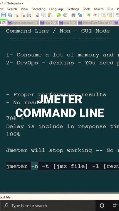 JMeter Command line. - YouTube
