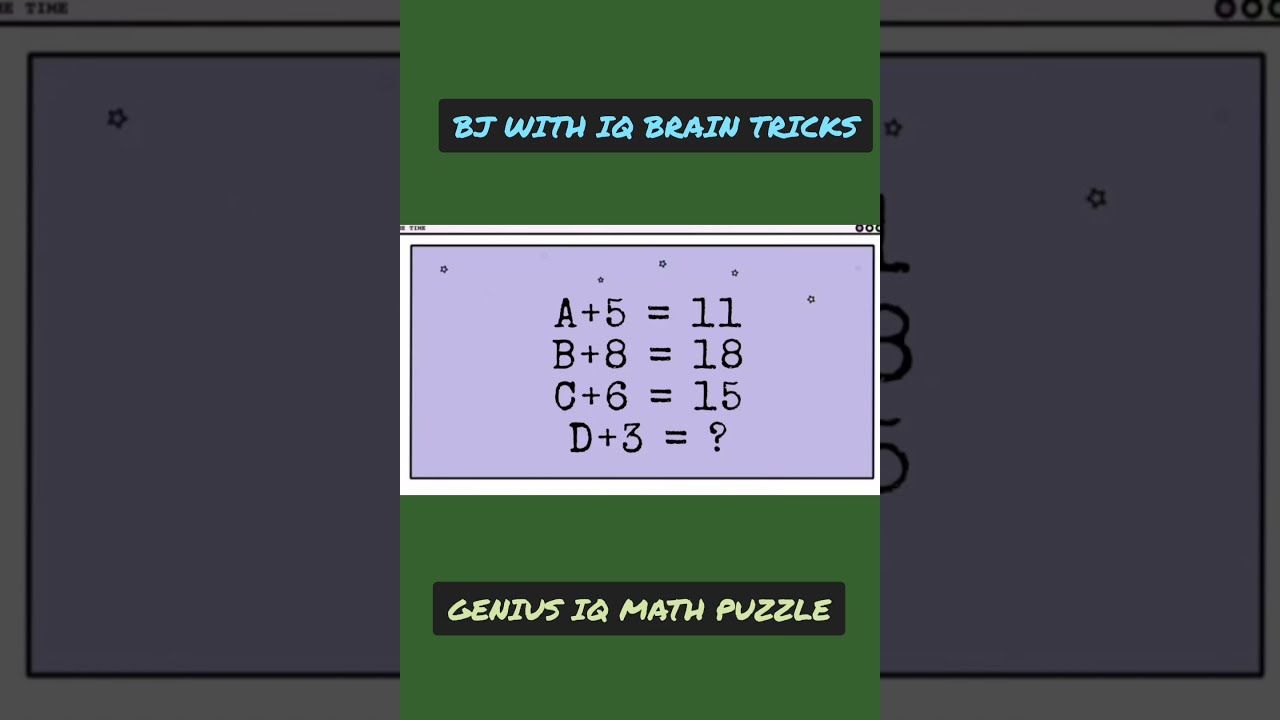 Brain Teaser Can You Find The Missing Number And Solve The Equation Brain Teaser Can You Find The Missing Number And Solve The Equation