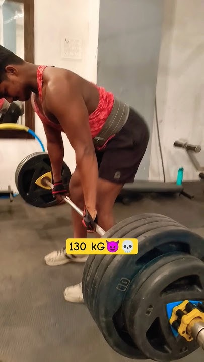 130Kg💀🔥 बहुत दिनों के बाद #gym #motivation #transformation #gymmotivation #viral #weightlifting ...