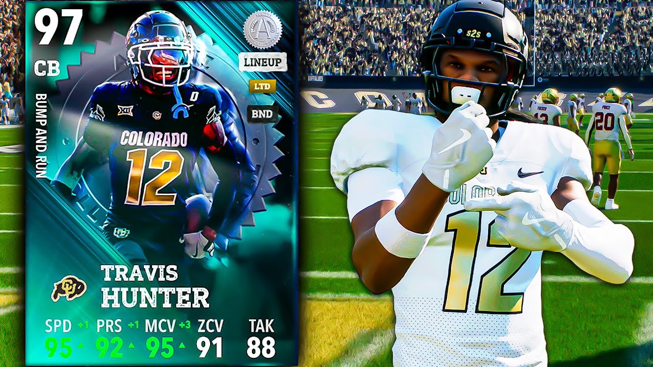 Using *NEW* Travis Hunter On Offense & Defense! - YouTube