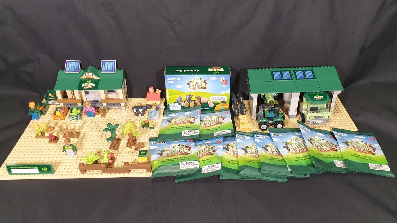 Unboxing: Woolworths Bricks Farm Animal Set and 10 Blind Bag Mystery ...