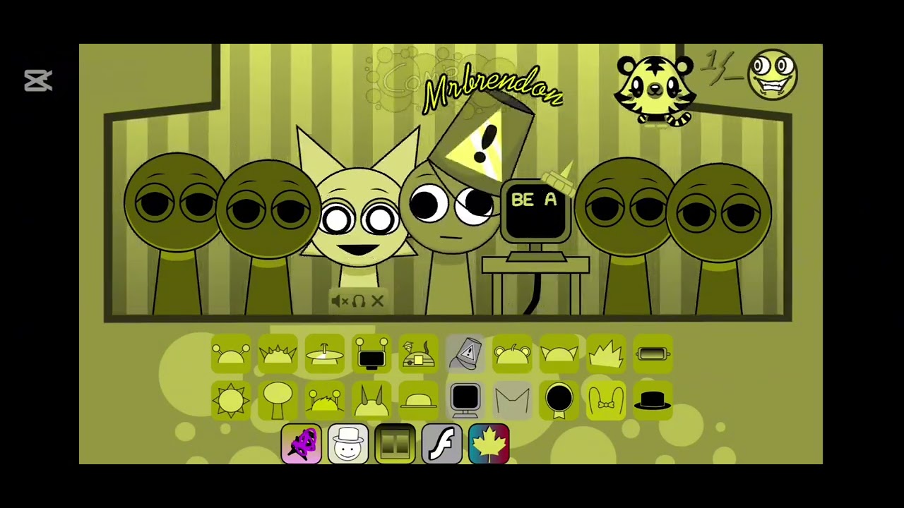 sprunki mustard computer button showcase - YouTube