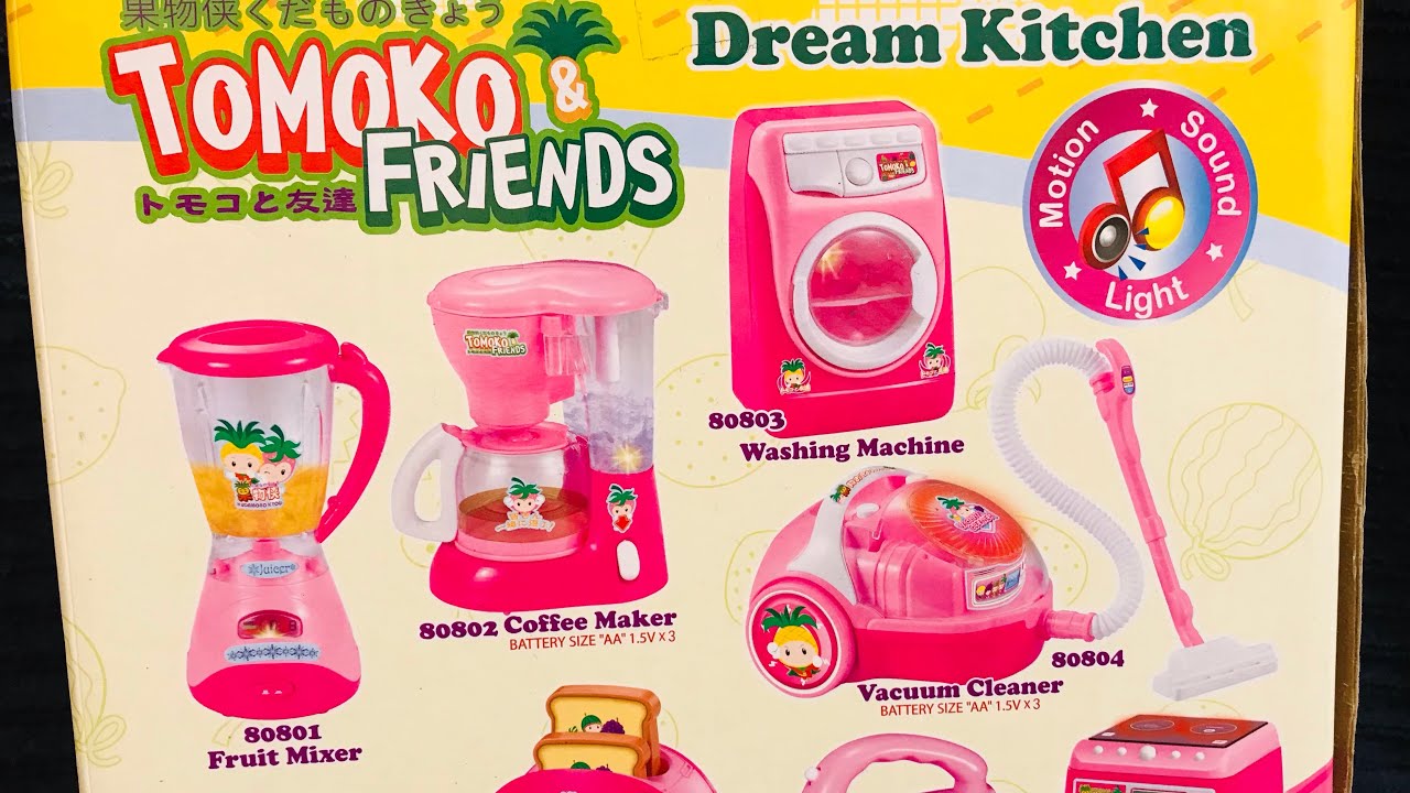 6 minutes satisfying with unboxing Tomoko & friends dream kitchen/ pink ...