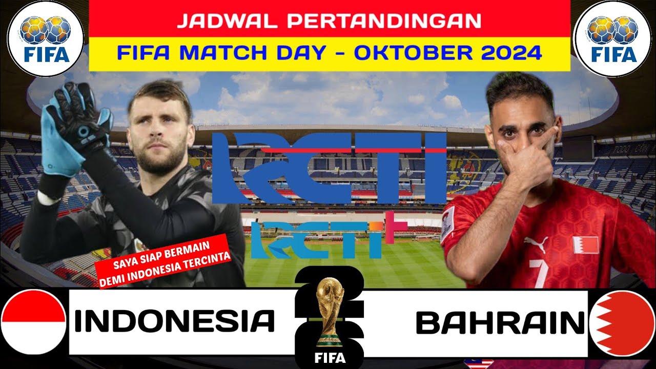 Jadwal FIFA Match Day Hari Ini - Timnas Indonesia Vs Bahrain RANKING ...