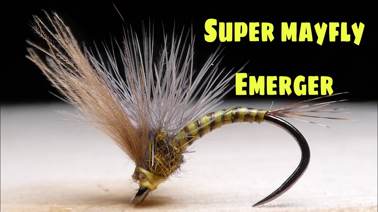 Fly tying SUPER MAYFLY EMERGER by Jorge G. Huertes - YouTube