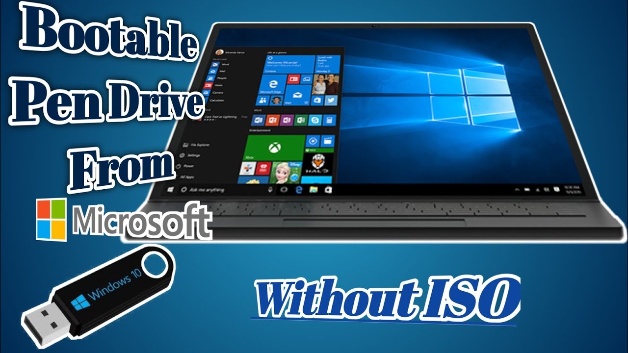Bootable Pen Drive from Microsoft Without ISO | Easy Tutorial - YouTube