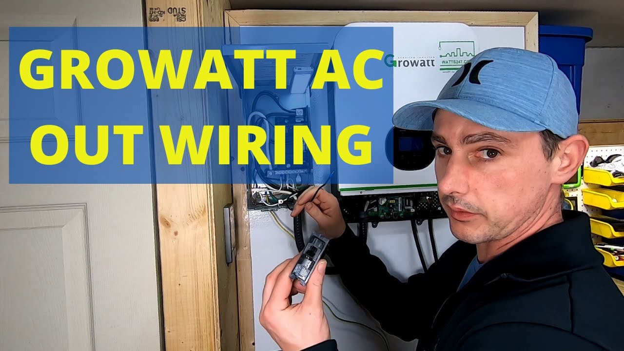 Growatt AC output wiring - YouTube