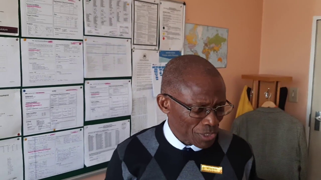 Mr Dube, CEO Leratong Hospital, Visual Management Board - YouTube