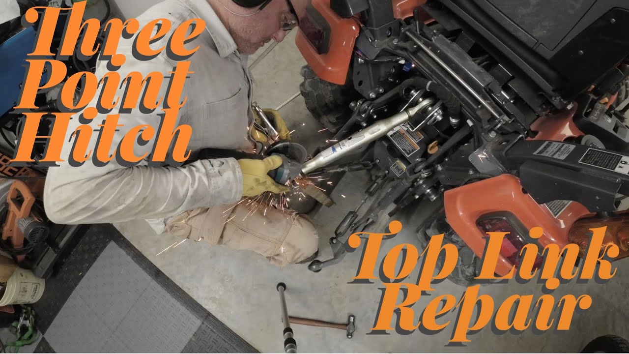 Kubota BX23S Three Point Hitch, Top Link Fix. How To Repair a Top Link ...