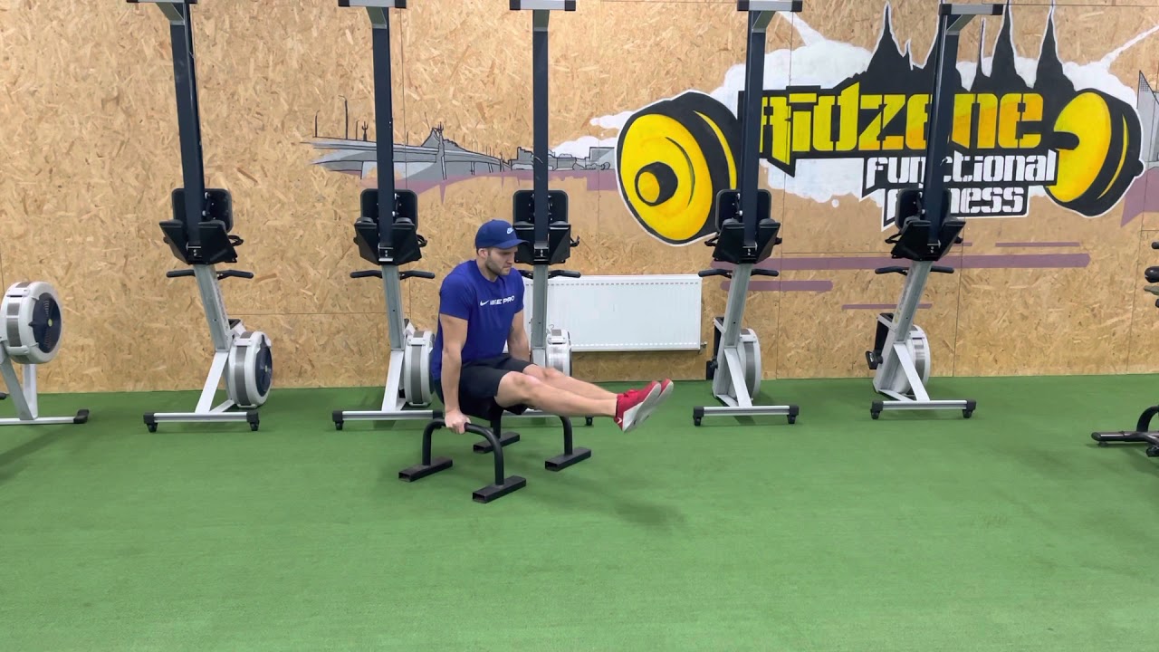 Pike Leg Raise On Parallettes - YouTube