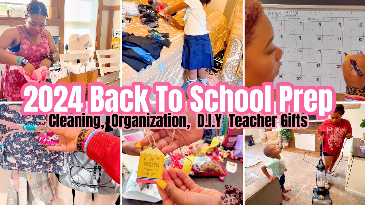 BACK TO SCHOOL PREP 2024 | CLEAN, ORGANIZE & PREP WITH ME! - YouTube