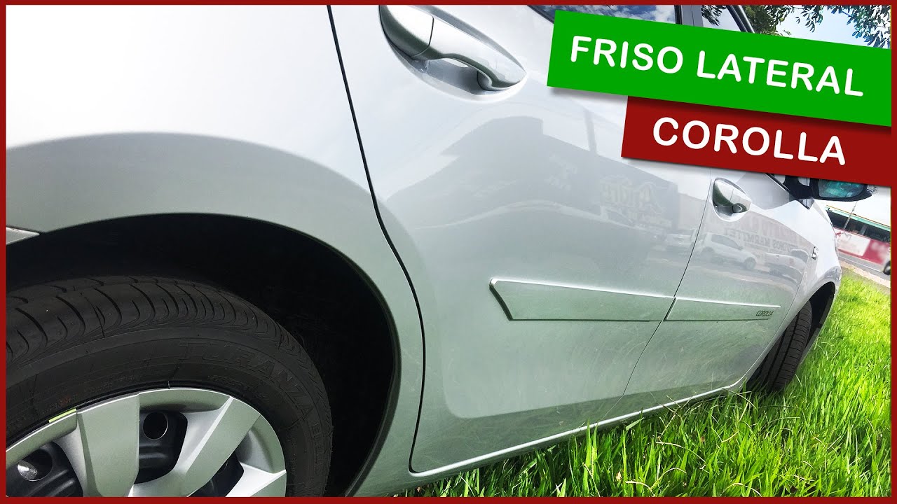 Friso Lateral Instalado Corolla 2016 - GeneralCar - YouTube