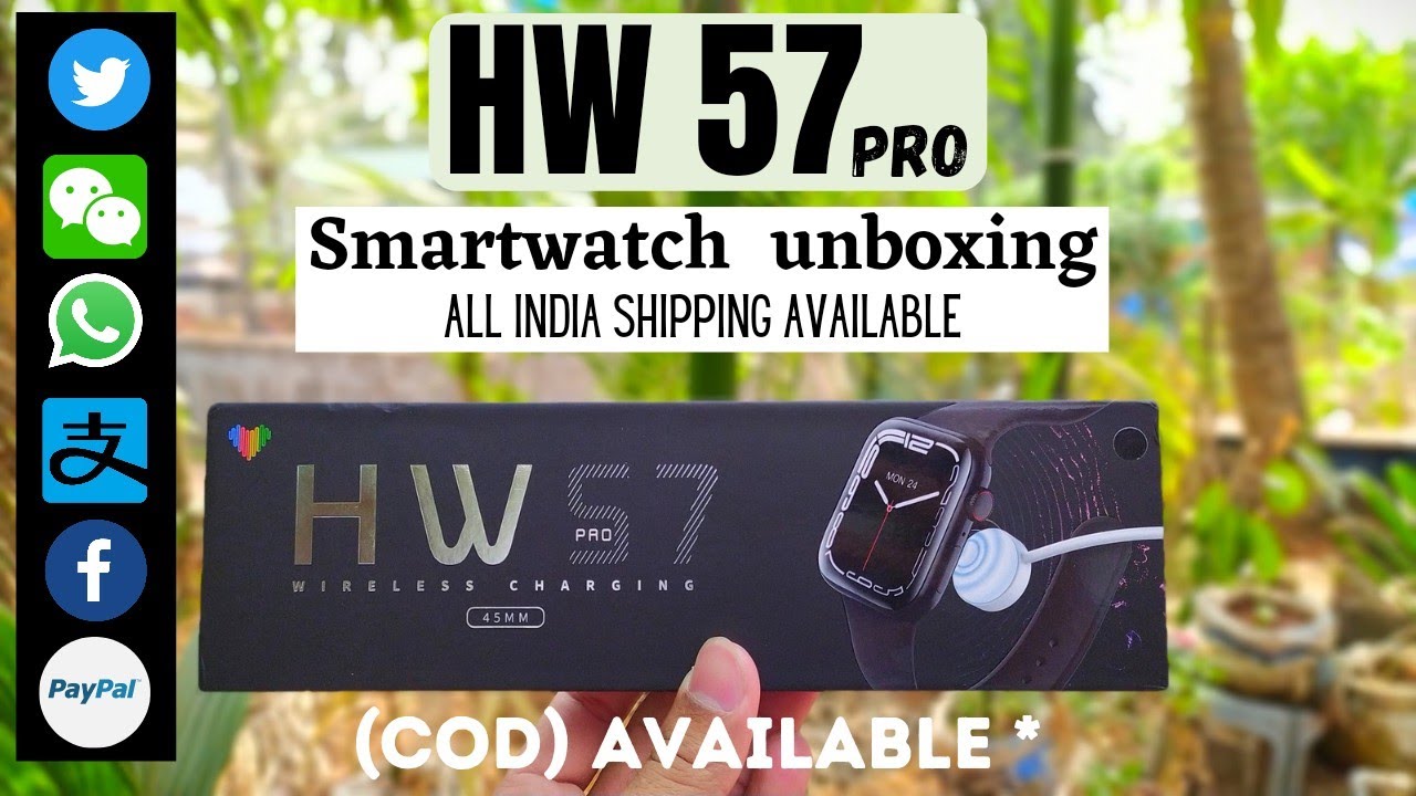 HW57 PRO SMARTWATCH UNBOXING MALAYALAM FULL REVIEW - YouTube