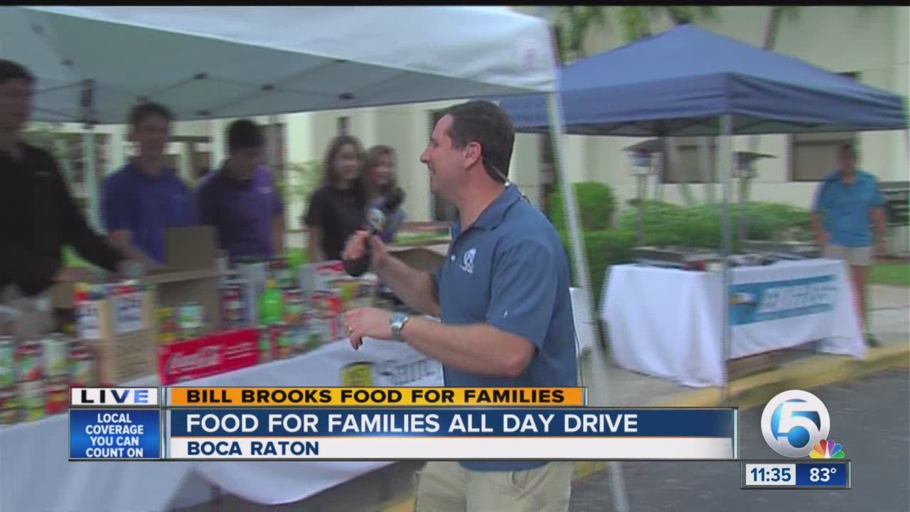 Bill Brooks Food Drive at Saint John Paul II Academy - YouTube