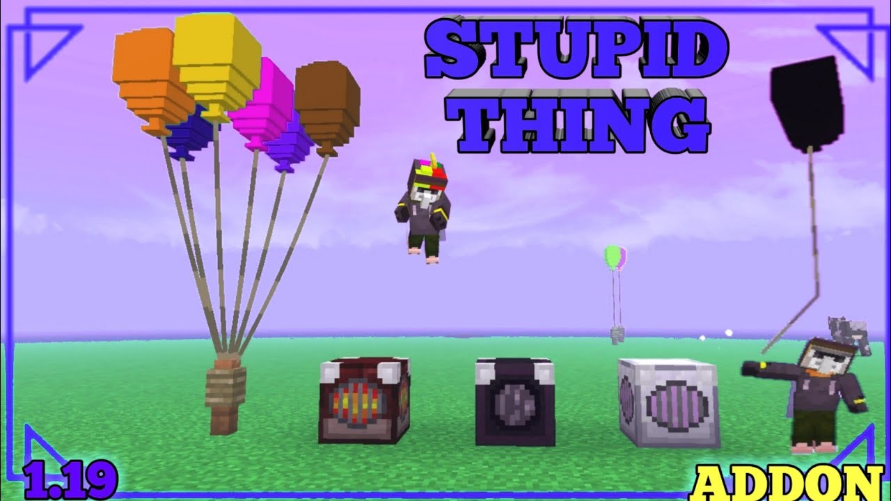 Stupid Things Addon For Mcpe 1.19 | Minecraft Mods - YouTube