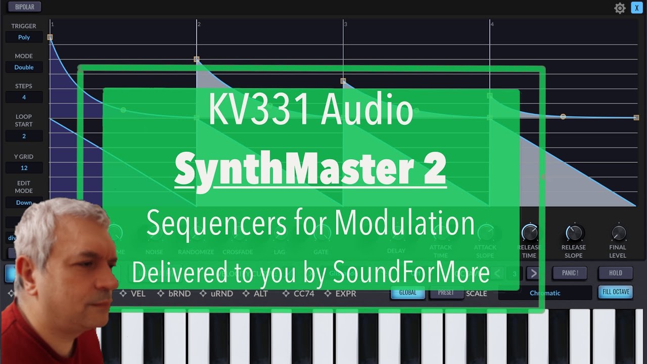 KV331 Audio SynthMaster 2 for iPad - Tutorial Part 7: Sequencers for modulation - YouTube