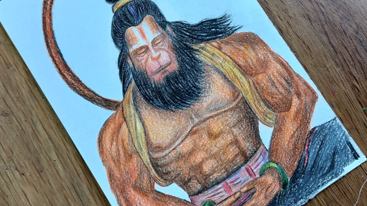 Lord Hanuman Ji Drawing / Pencil Drawing - YouTube