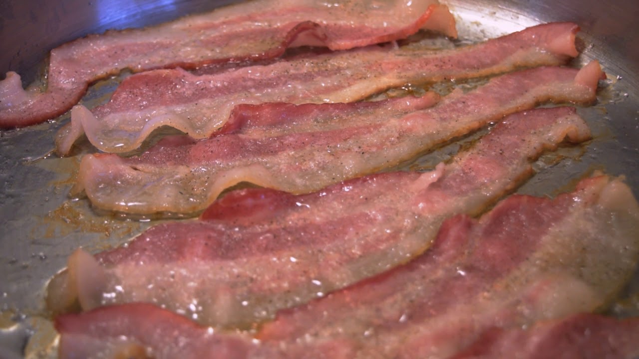 Sizzling Bacon | Free Stock Video | Food Stock Video - YouTube