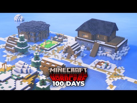 I Survived 100 Days LOST IN THE ARCTIC in Minecraft Hardcore