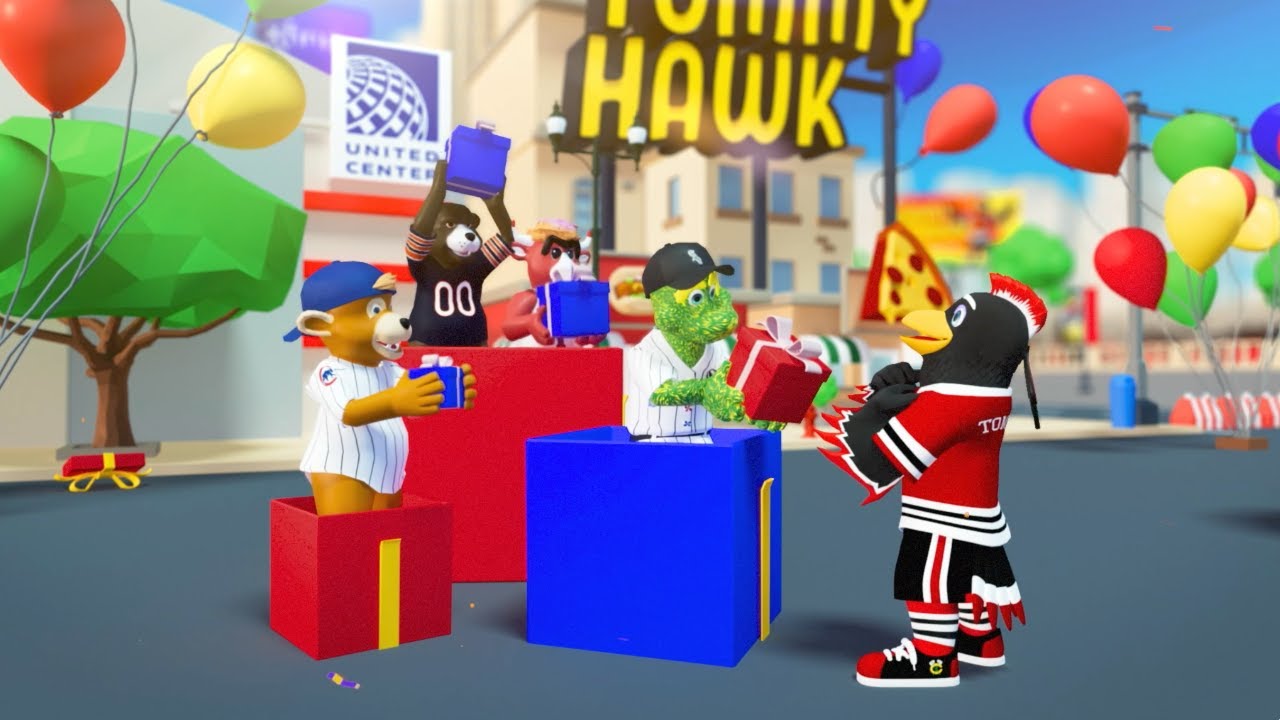 Chicago Blackhawks Animated Game Broadcast | TOMMY HAWK'S BIRTHDAY ...