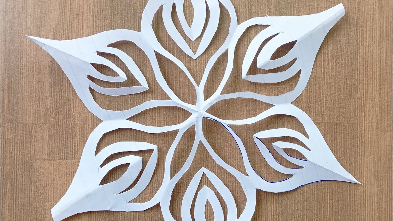 Paper Snowflake Tutorial ️😍|How To Make Paper Snowflake idea 💡|Paper ...