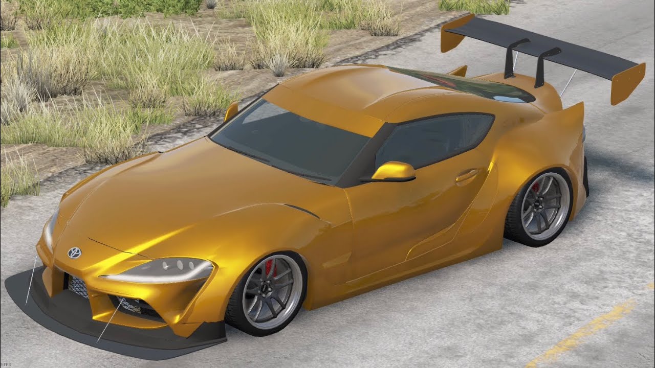 2021 Toyota Supra GR Review [Beamng.Drive] - YouTube