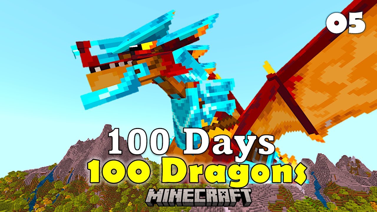 100 Days Taming 100 Dragons in Minecraft / Epi. 05: Evolving our ...