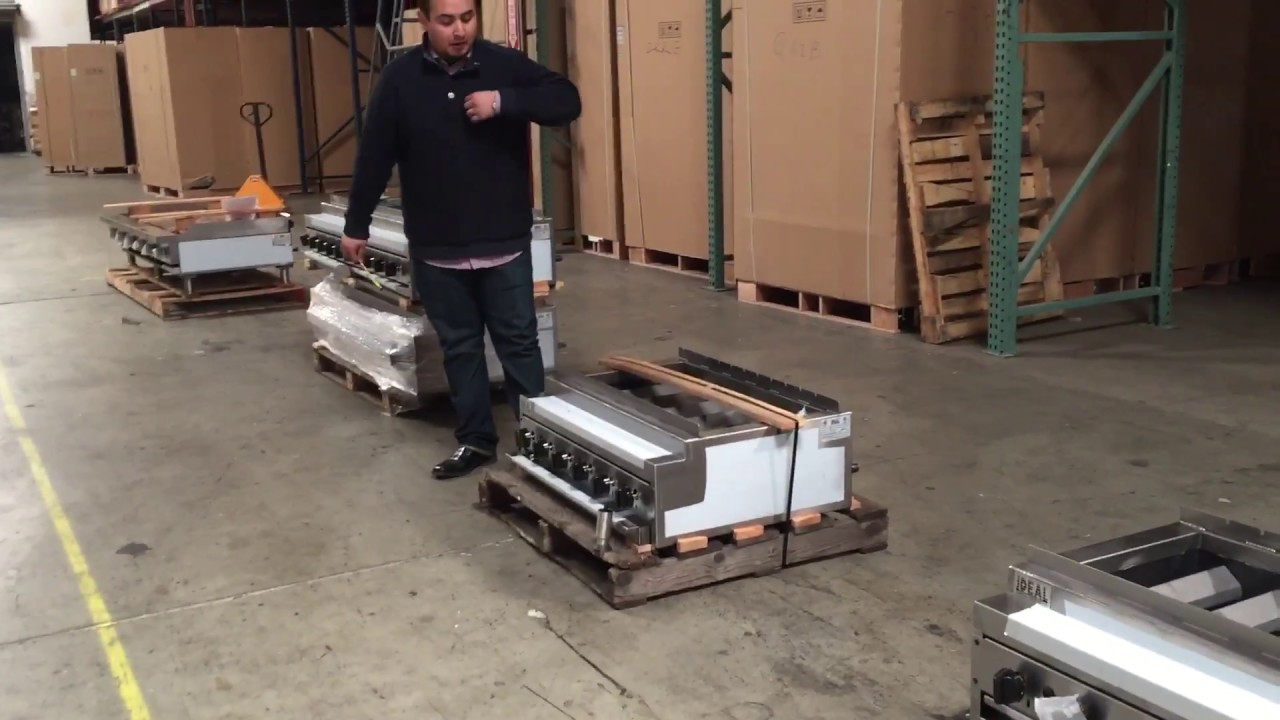 36 ins shish kebab kabob radiant gas broiler nsf - YouTube