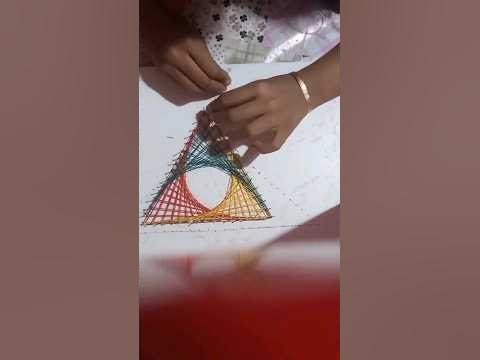 Triangle String Art#shorts#short#trending - YouTube