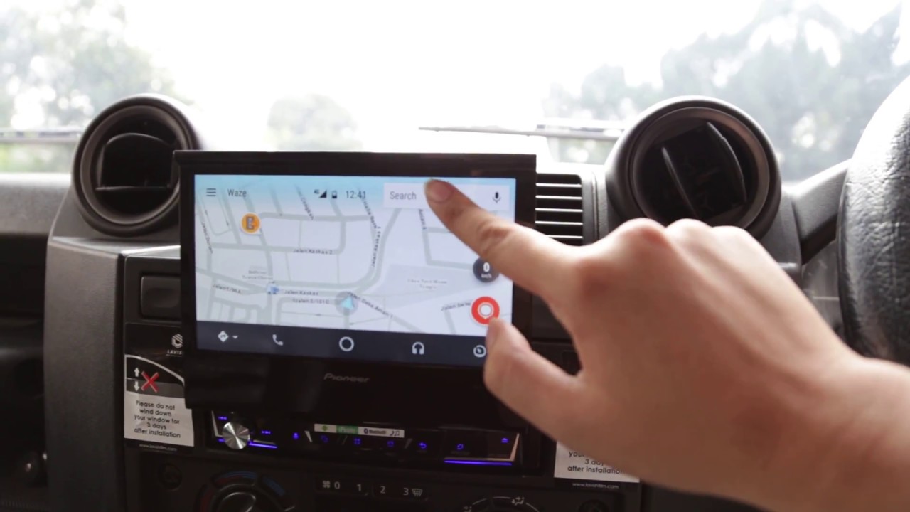 land rover Android Auto with Pioneer AVH-Z7050BT - YouTube
