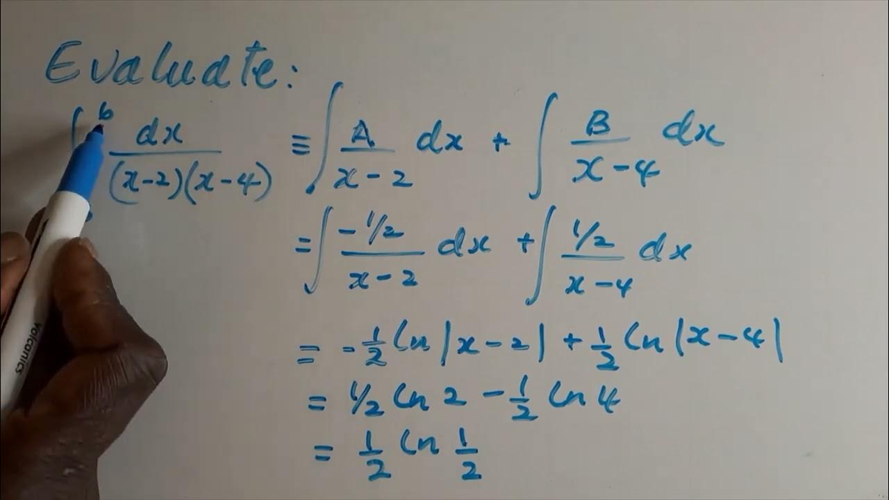 Evaluating a definite integral - YouTube