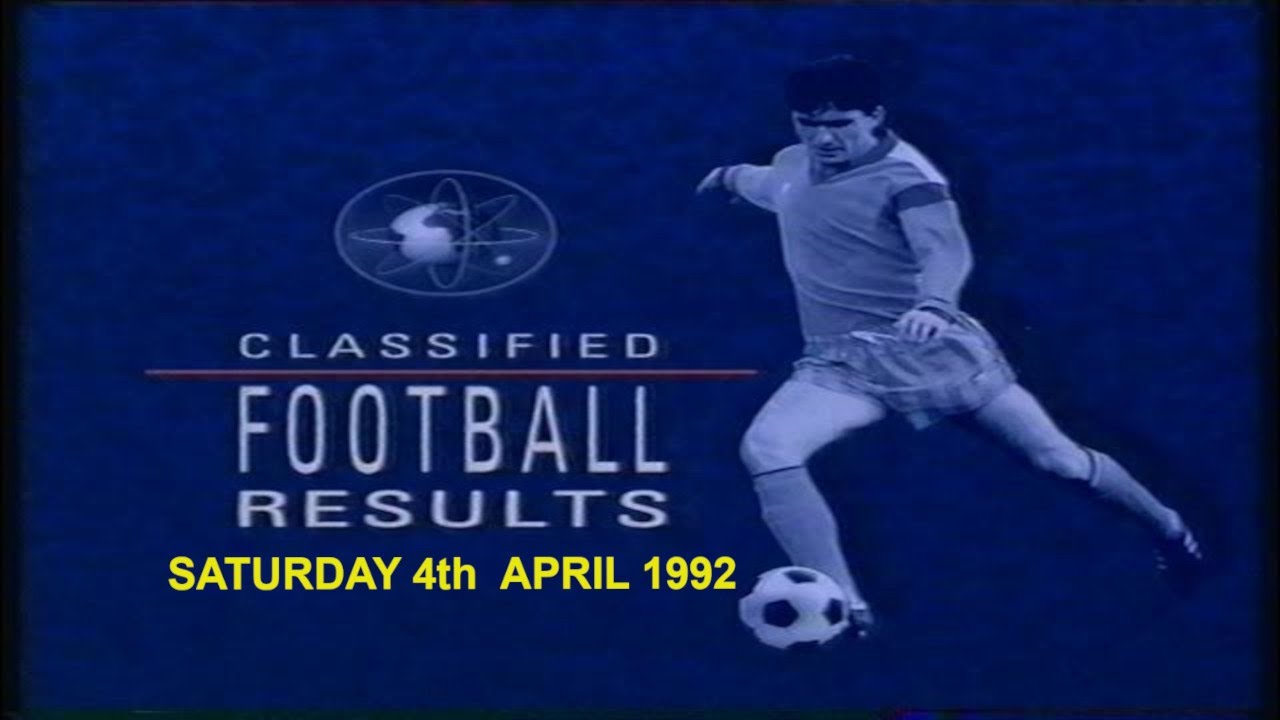 FINAL SCORE 4/4/1992 - YouTube