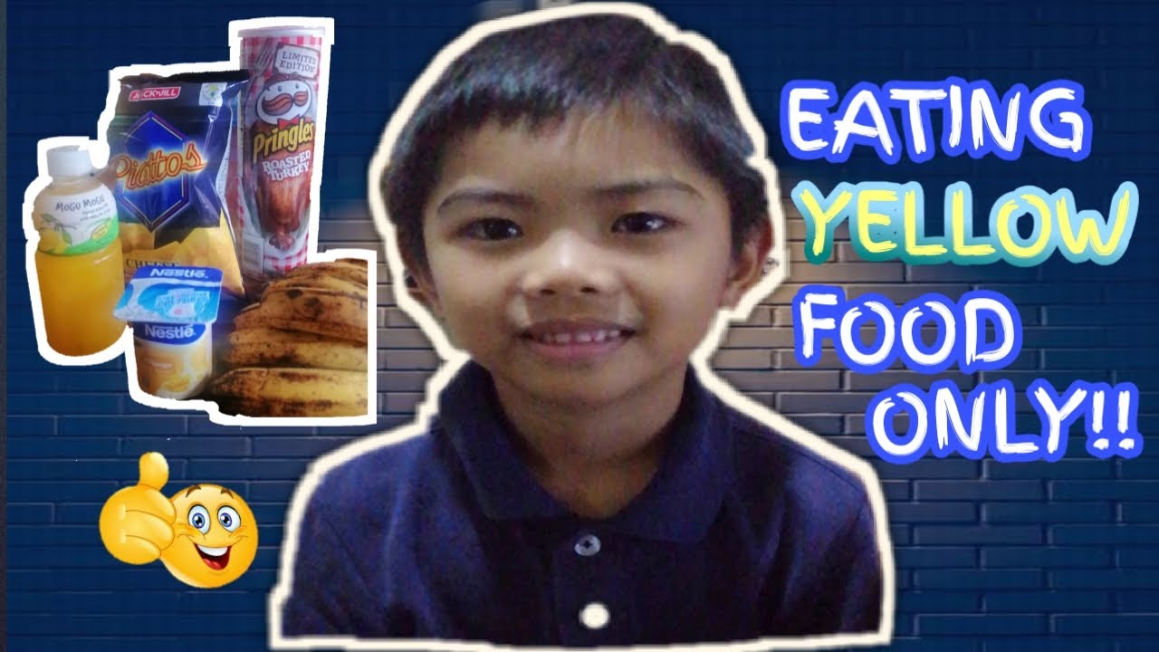 Eating Yellow Food Only + Activities | Kiefer Pan - YouTube