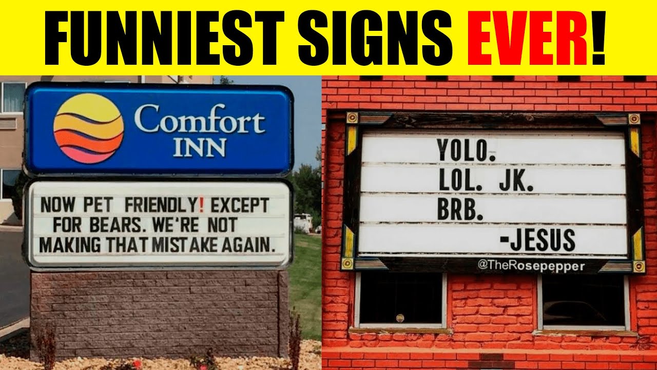 🤣FUNNIEST & DUMBEST🤪 Signs That People😄 Have Ever Seen...😱 - YouTube