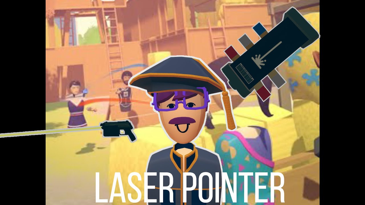 How to add a laser pointer to a weapon in recroom - YouTube