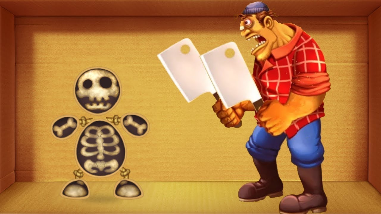 Skeleton Buddy vs Hunter Mad Jack | Kick The Buddy - YouTube