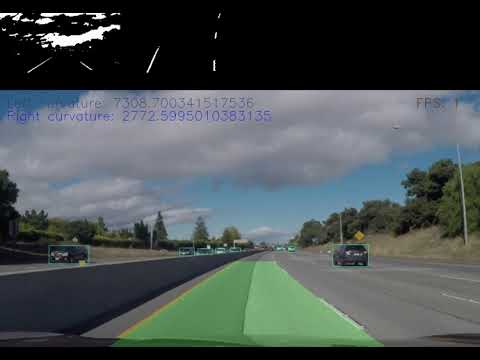 Curved Lane + Object Detection in Python| Source Code | GPU | Python | OpenCV | YOLO - YouTube