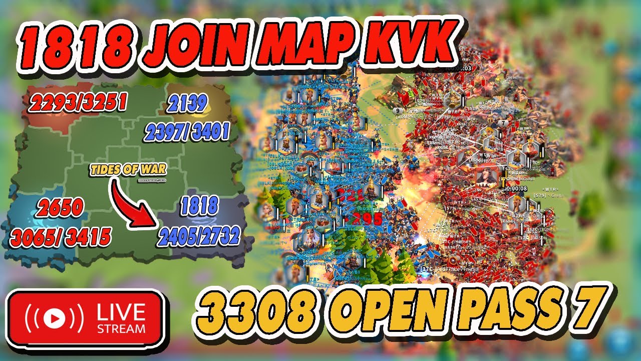 🔴1818 Join Map KvK. " Thời Di Thế Dịch" #C12598/3308 Open Pass 7 " Meta ...
