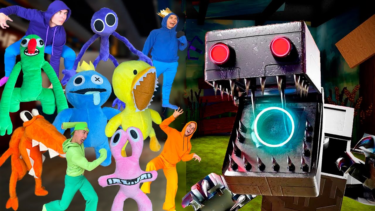 New Robot Boxy Boo VS Rainbow Friends In Real Life | FNF Mod Roblox x ...
