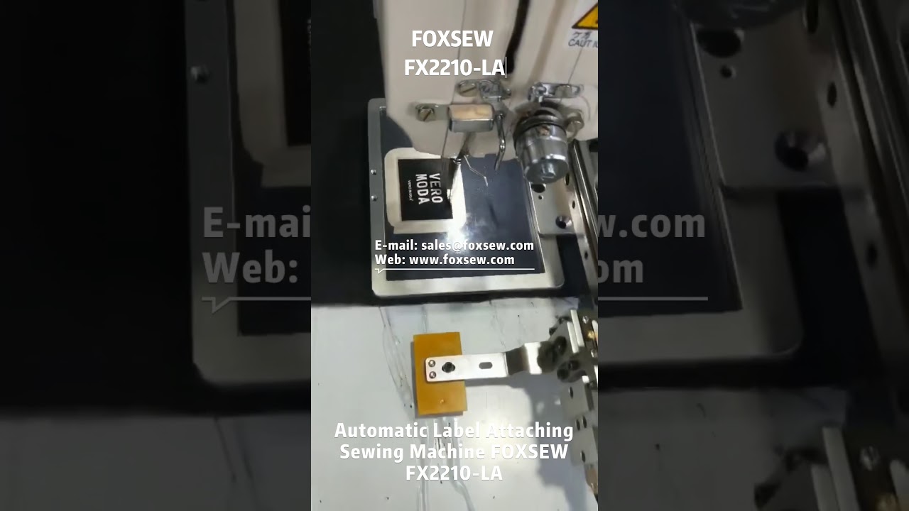 Automatic Label Attaching Sewing Machine - YouTube