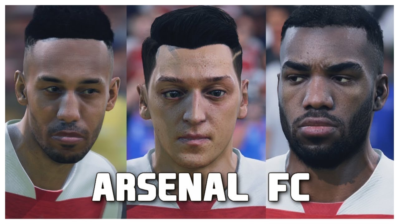 FIFA 19 - Arsenal Player Faces - YouTube