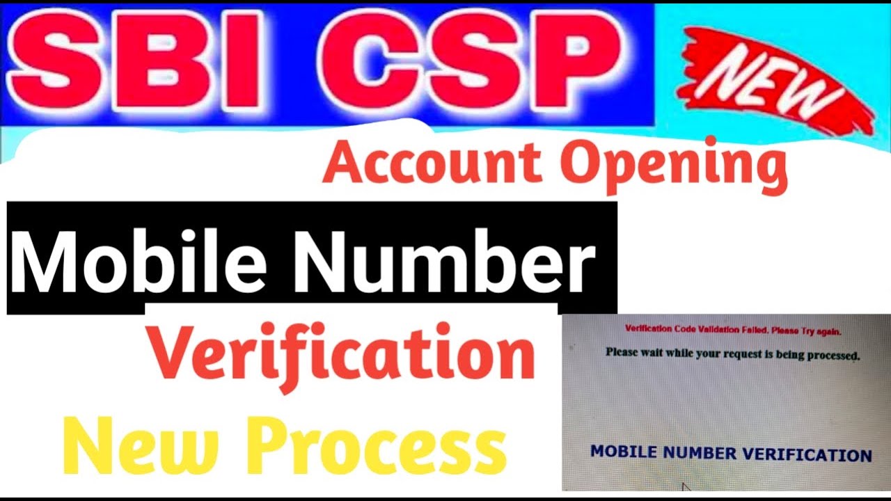 sbi csp account opening new update / sbi csp new process mobile number ...