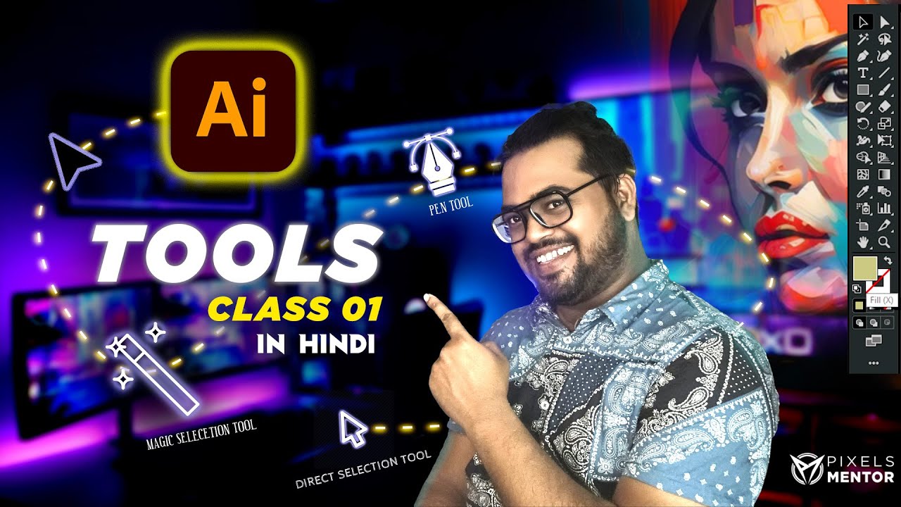 Adobe Illustrator Training - Class 1 - Selection Tool Tutorial (Hindi) - YouTube