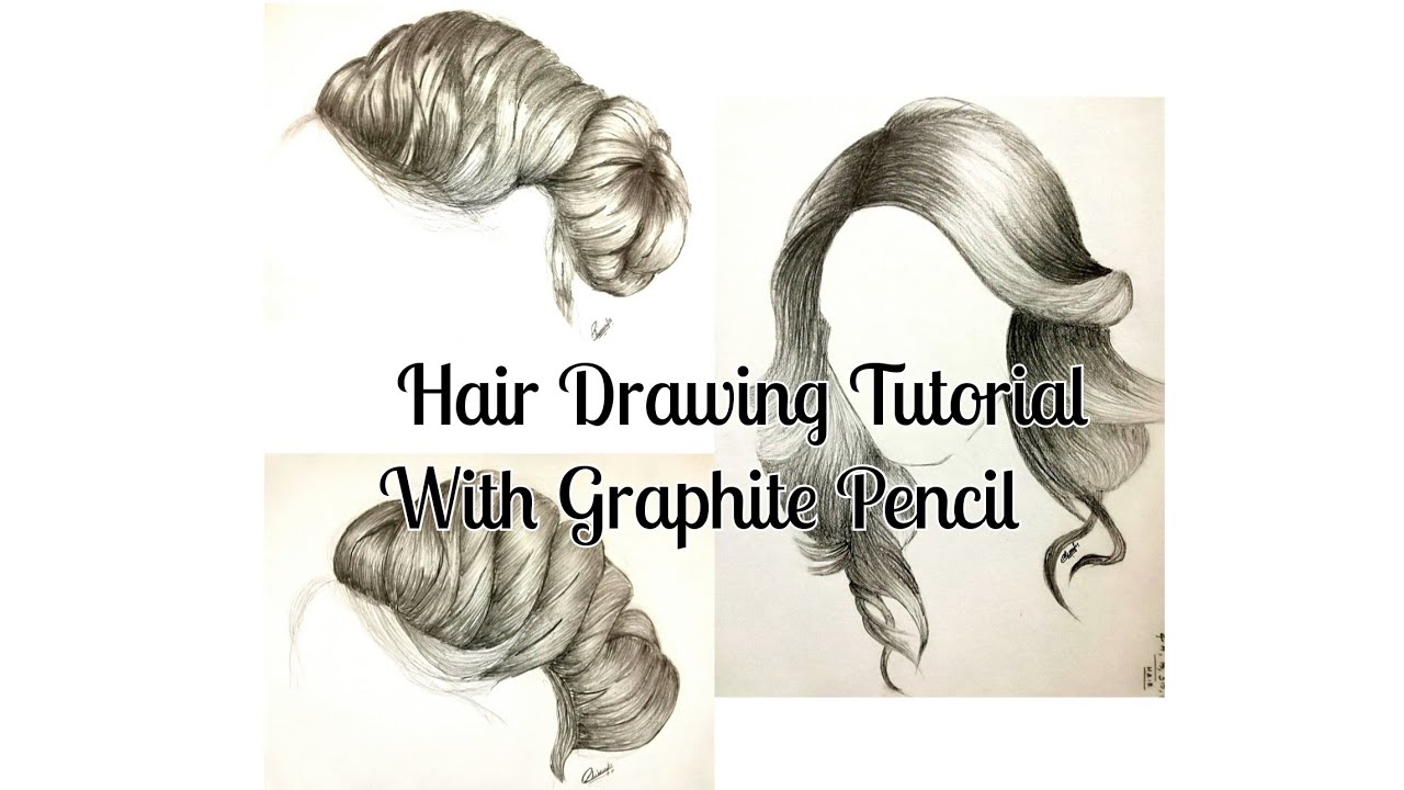 How to Draw Hair by Graphite Pencil Step by Step - YouTube