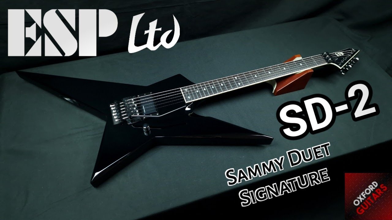 ESP LTD SD-2 Sammy Duet Signature Goatwhore 4K guitar close up video ...