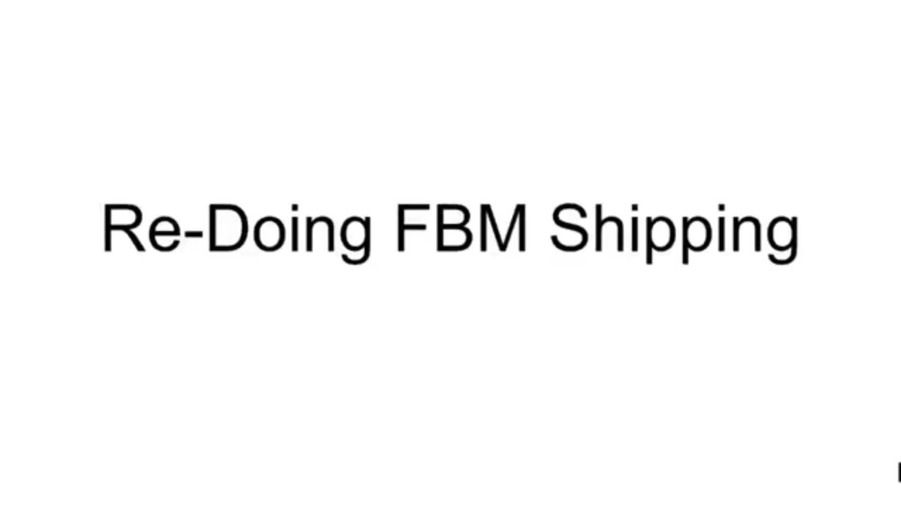 Amazon FBM How to Cancel and Redoing a Shipping Label - YouTube