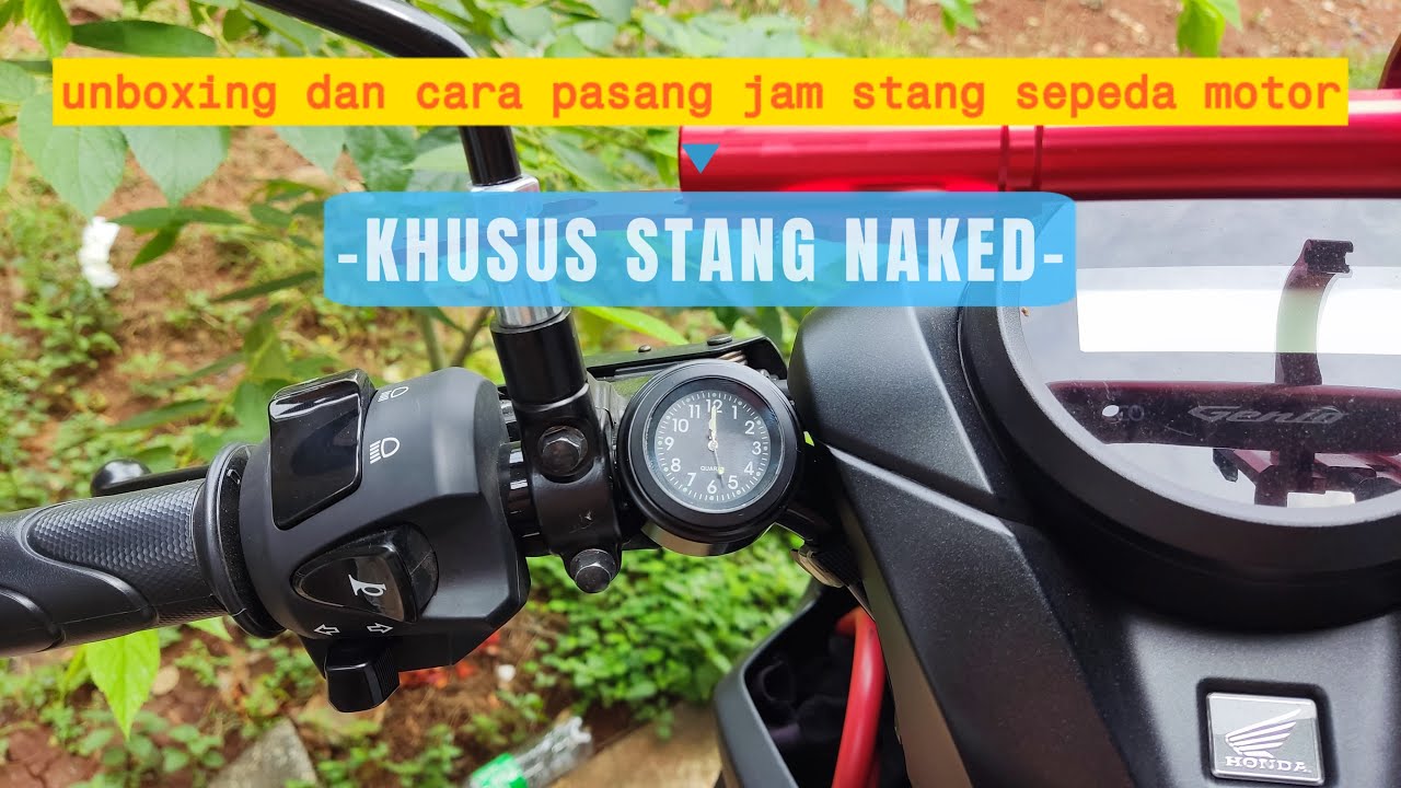 GAMPANG BANGET..!! CARA PASANG JAM STANG SEPEDA MOTOR.. - YouTube